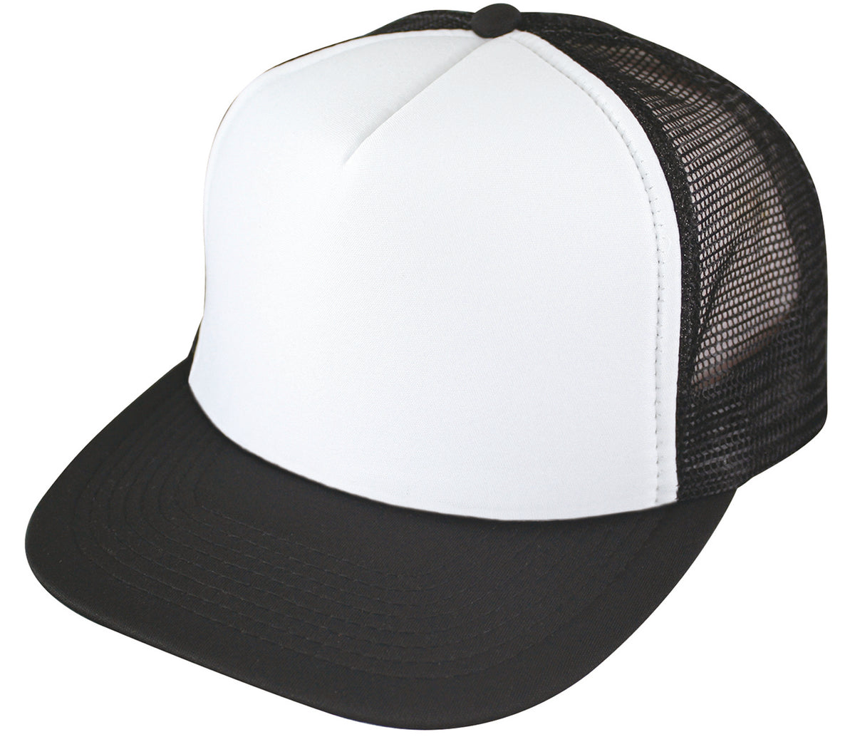 Nissun Cap 5 Panel Foam Trucker Hat Flat Bill - 5FBC – The Park Wholesale