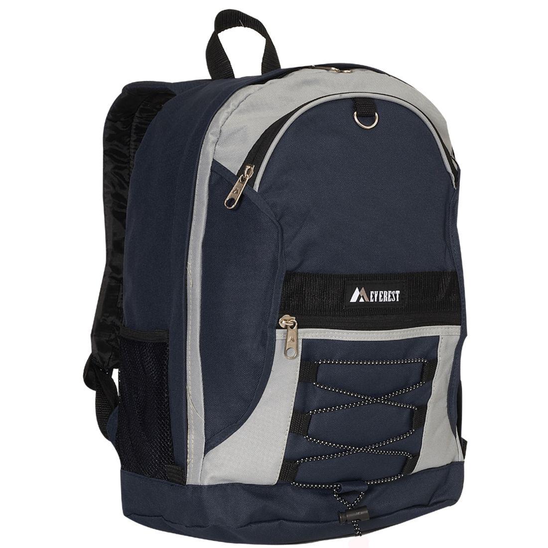 Everest Two-Tone Backpack w/ Mesh Pockets 3045SH – The Park Wholesale