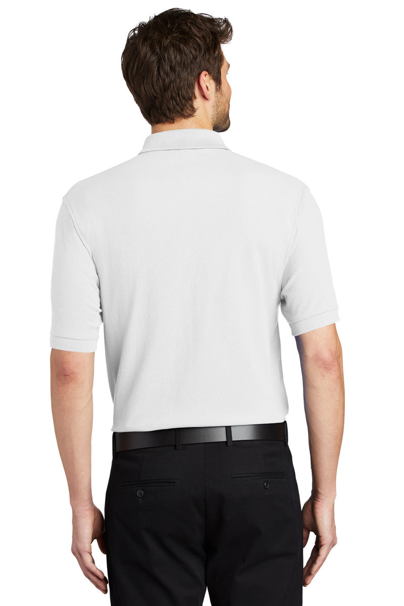 Port Authority K500 Silk Touch Polo - White – The Park Wholesale