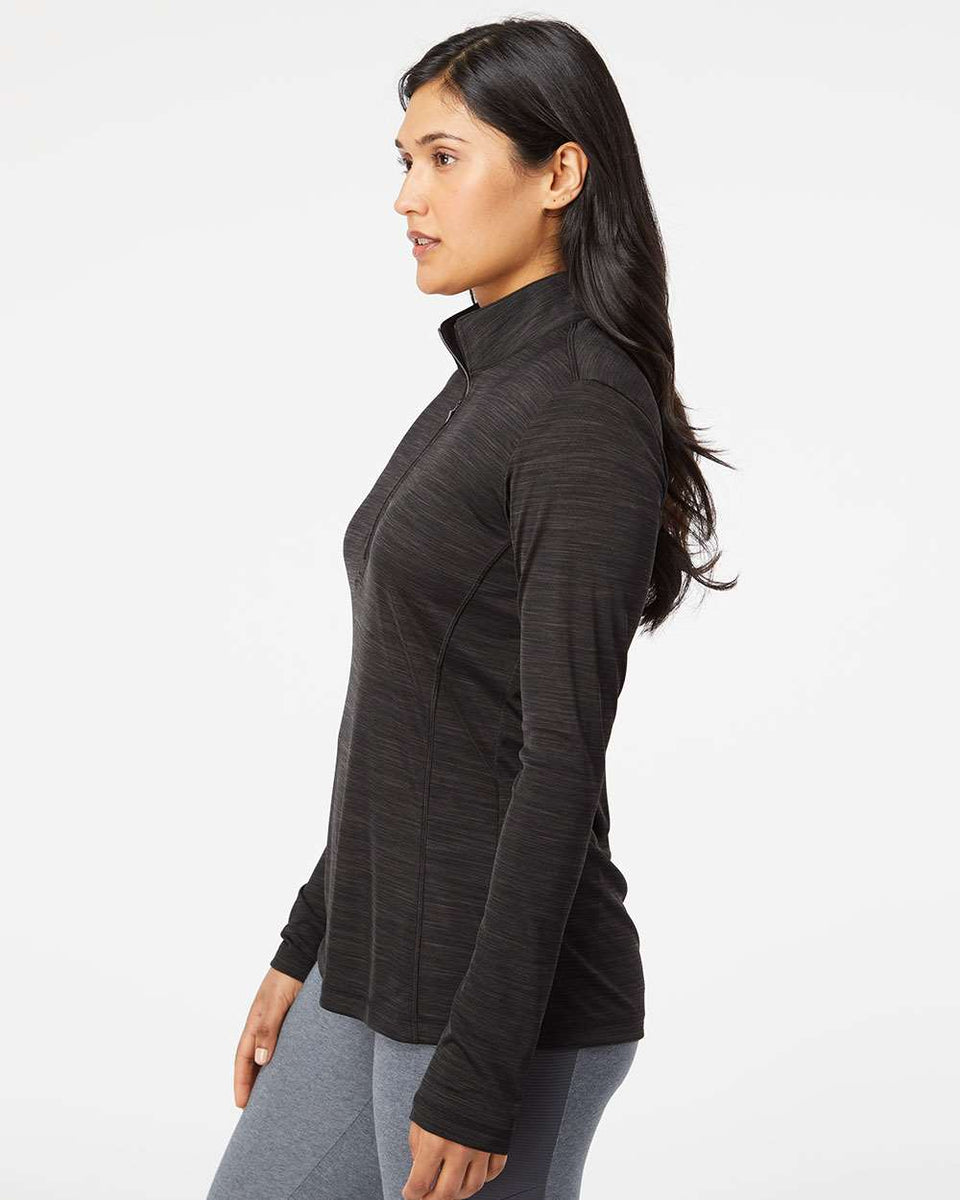 Adidas A476 Women's Lightweight Mélange Quarter-Zip Pullover – The Park ...