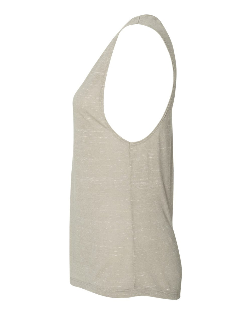 Bella + Canvas 8803 Women's Flowy Scoop Muscle Tank - Stone Marble ...