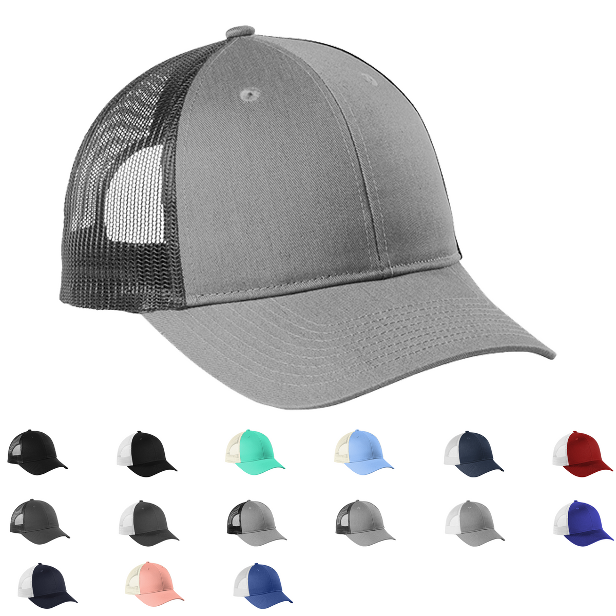 Port Authority® C402LP Low-Profile Snapback Trucker Cap – The Park ...