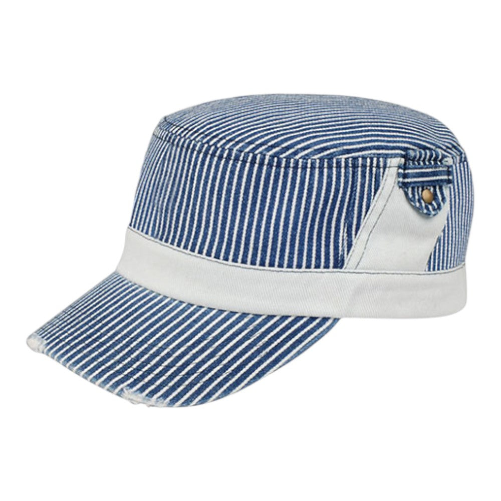 Mega Cap 9049Y Youth Washed Stripe Denim Fidel Army Hat – The Park ...