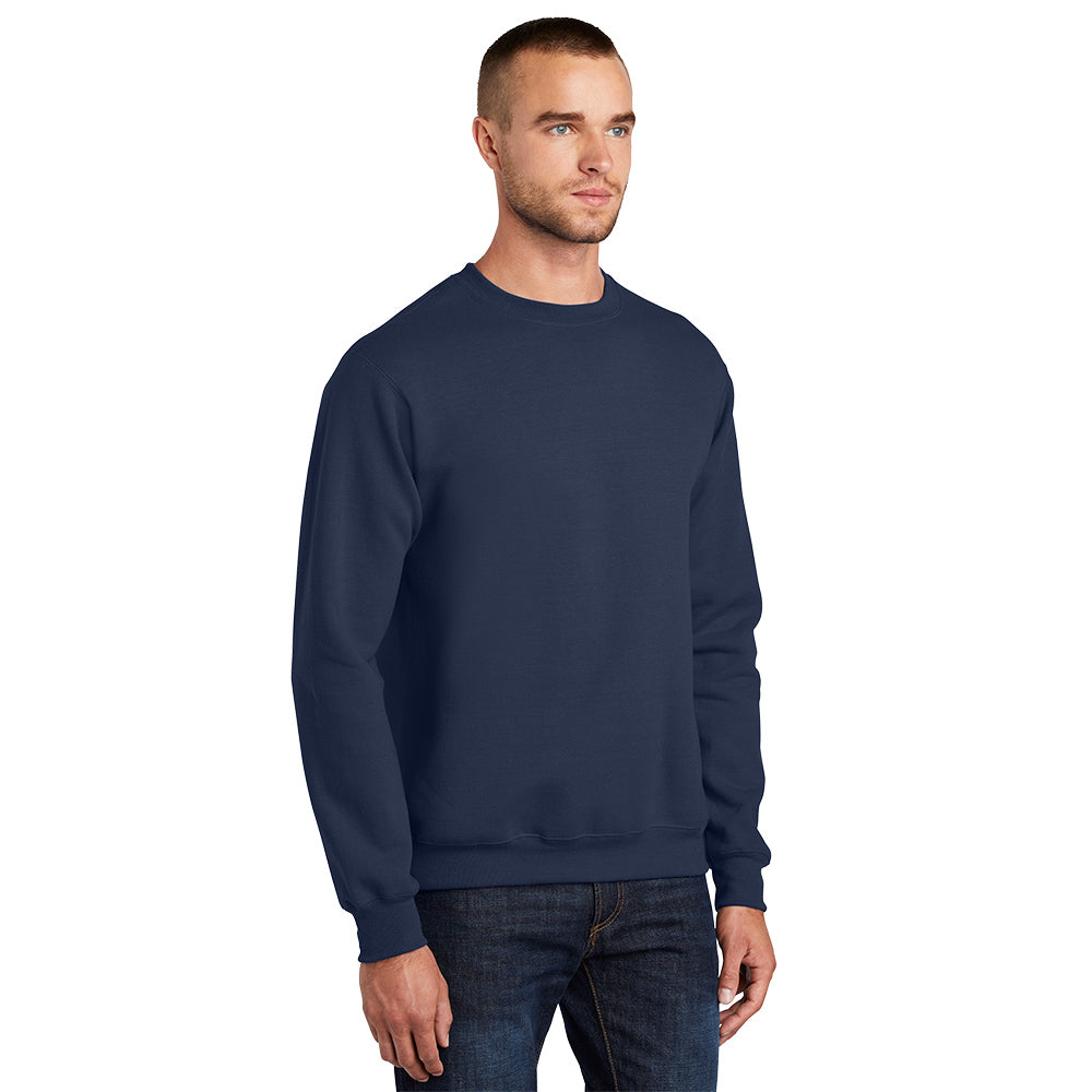 Port & Company PC90 Essential Fleece Crewneck Sweatshirt - Navy – The ...