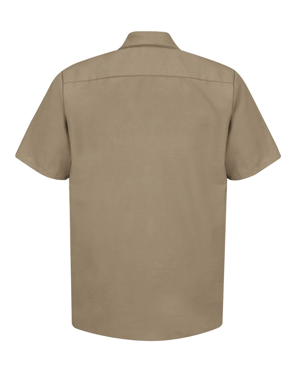 Red Kap SP24 Industrial Short Sleeve Work Shirt - Khaki – The Park ...
