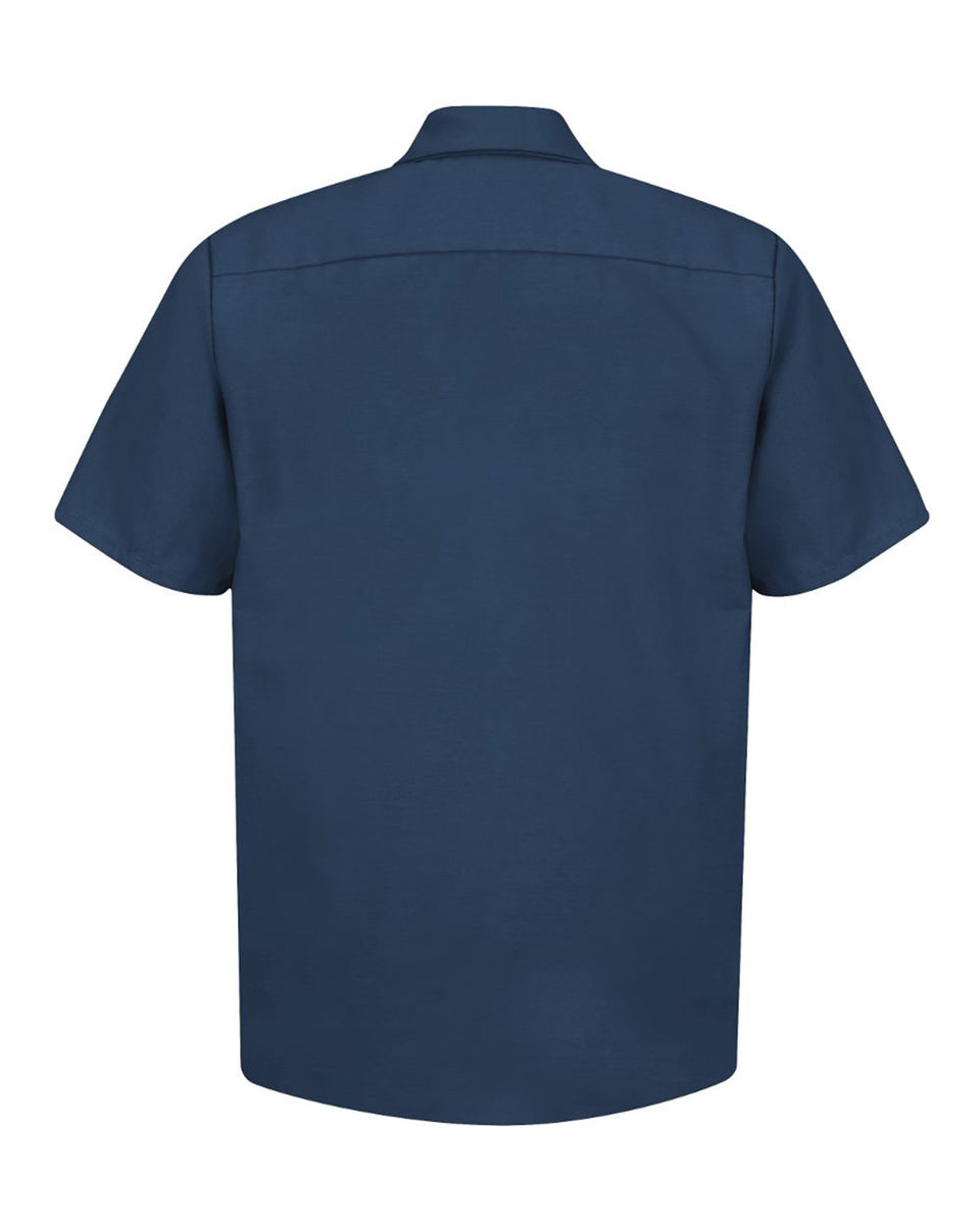 Red Kap SP24 Industrial Short Sleeve Work Shirt - Navy – The Park Wholesale