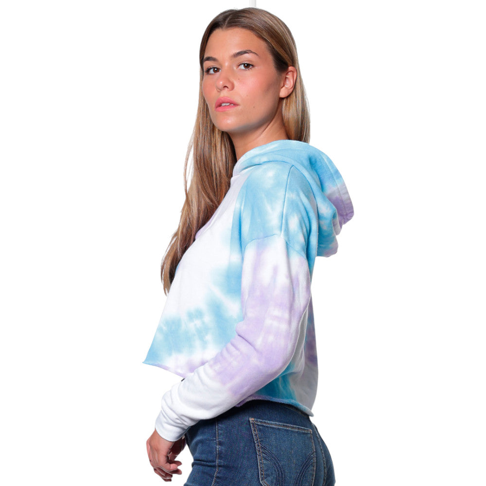Royal Apparel 3818SWR Swirl Tie-Dye Crop Hoodie Made in USA – The Park ...