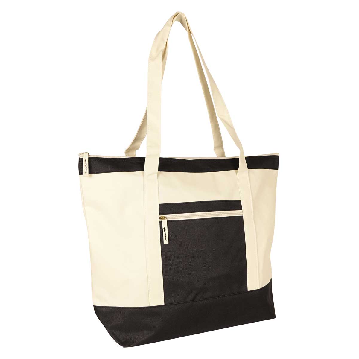 Nissun Zippered Poly-Tote Bag ST1207 – The Park Wholesale