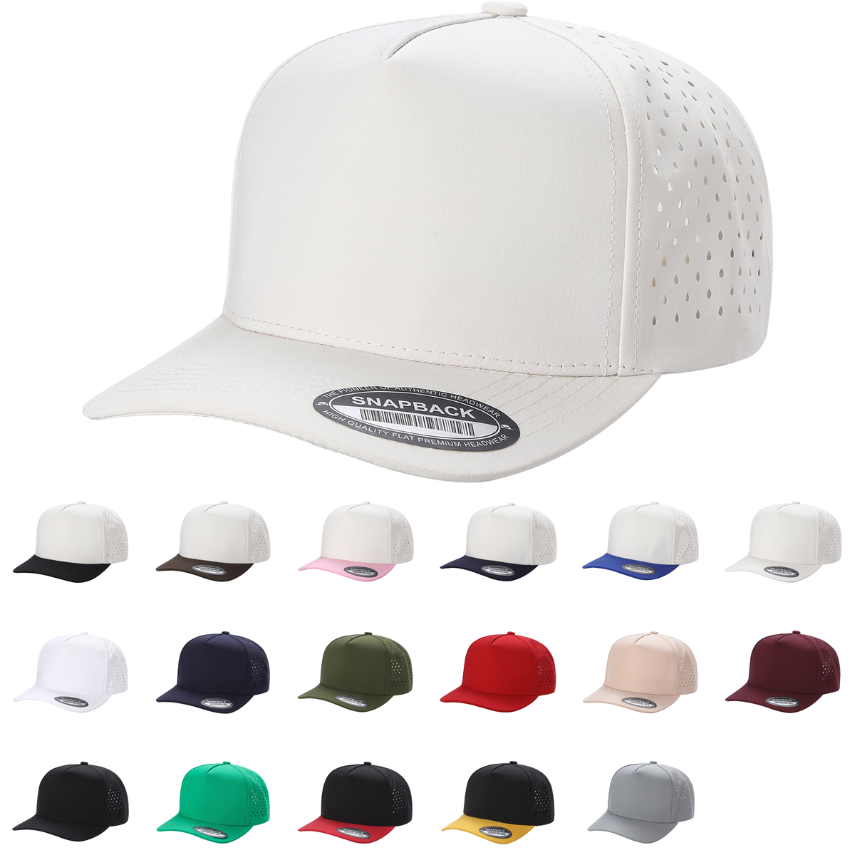 Unbranded 5 Panel Perforated Laser Mesh Hat Waterproof Cap – The Park ...