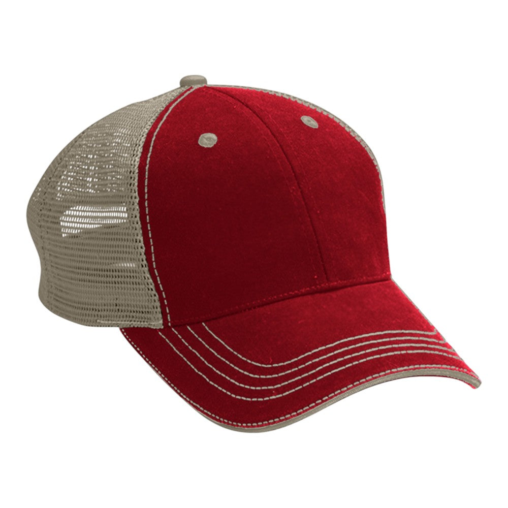 Cobra WM-6 6-Panel Washed Twill Cap with Soft Mesh Back – The Park ...