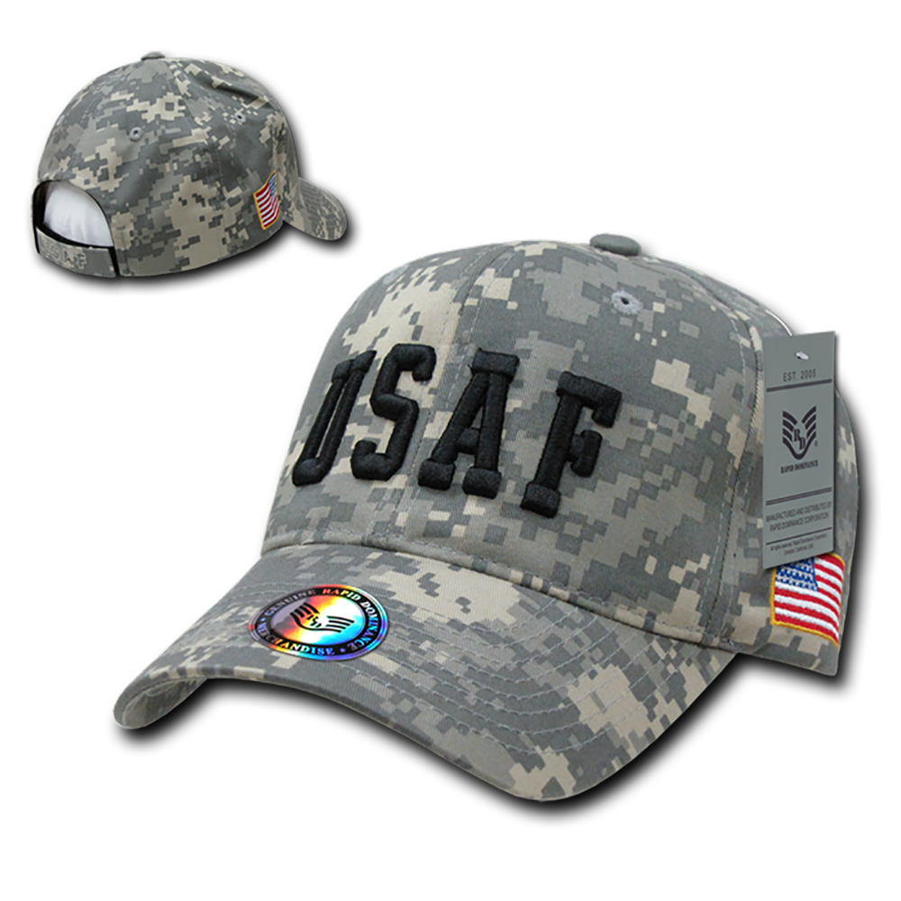 US Air Force Digital Camo Hat, Air Force Baseball Cap, USAF Hat - Rapi ...