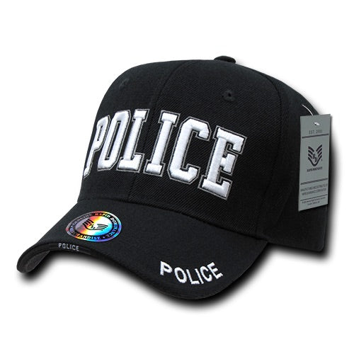 Police Hat Law Enforcement Baseball Cap Officer Cop - Black - Rapid Do ...