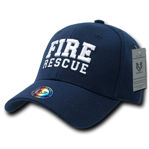Fire Rescue Flex Cap Baseball Hat Fire Department Firefighter - Rapid ...