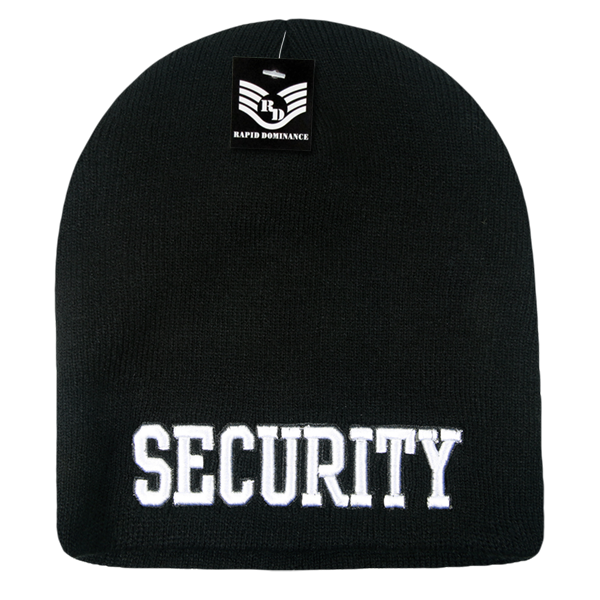 Security Public Safety Knit Beanie Cap - Black2 - R90 – The Park Wholesale