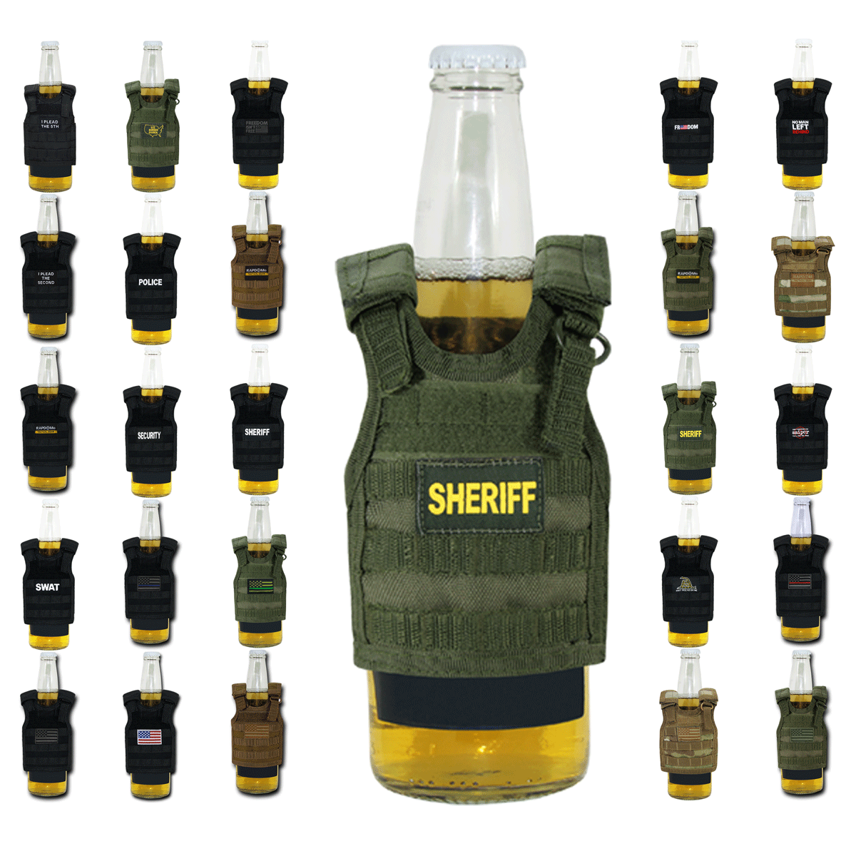 Rapid Dominance Tactical Mini Vest Bottle, Beverage Carrier - Rapdom T ...