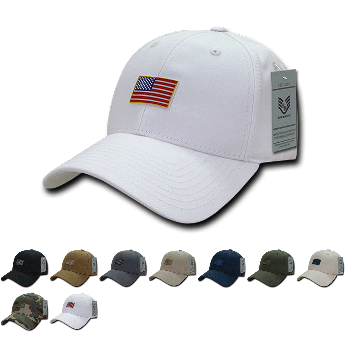 USA America Flag Baseball Hat - A07 – The Park Wholesale